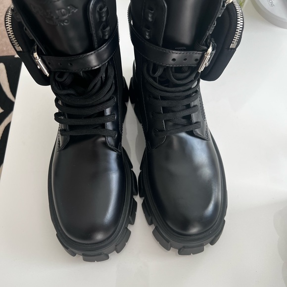 Prada | Shoes | Prada Monolith Boots | Poshmark